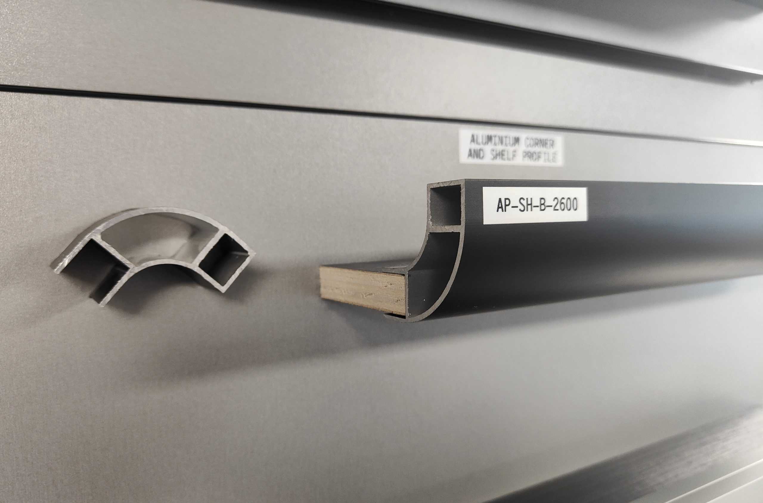 Anodised aluminium extrusion