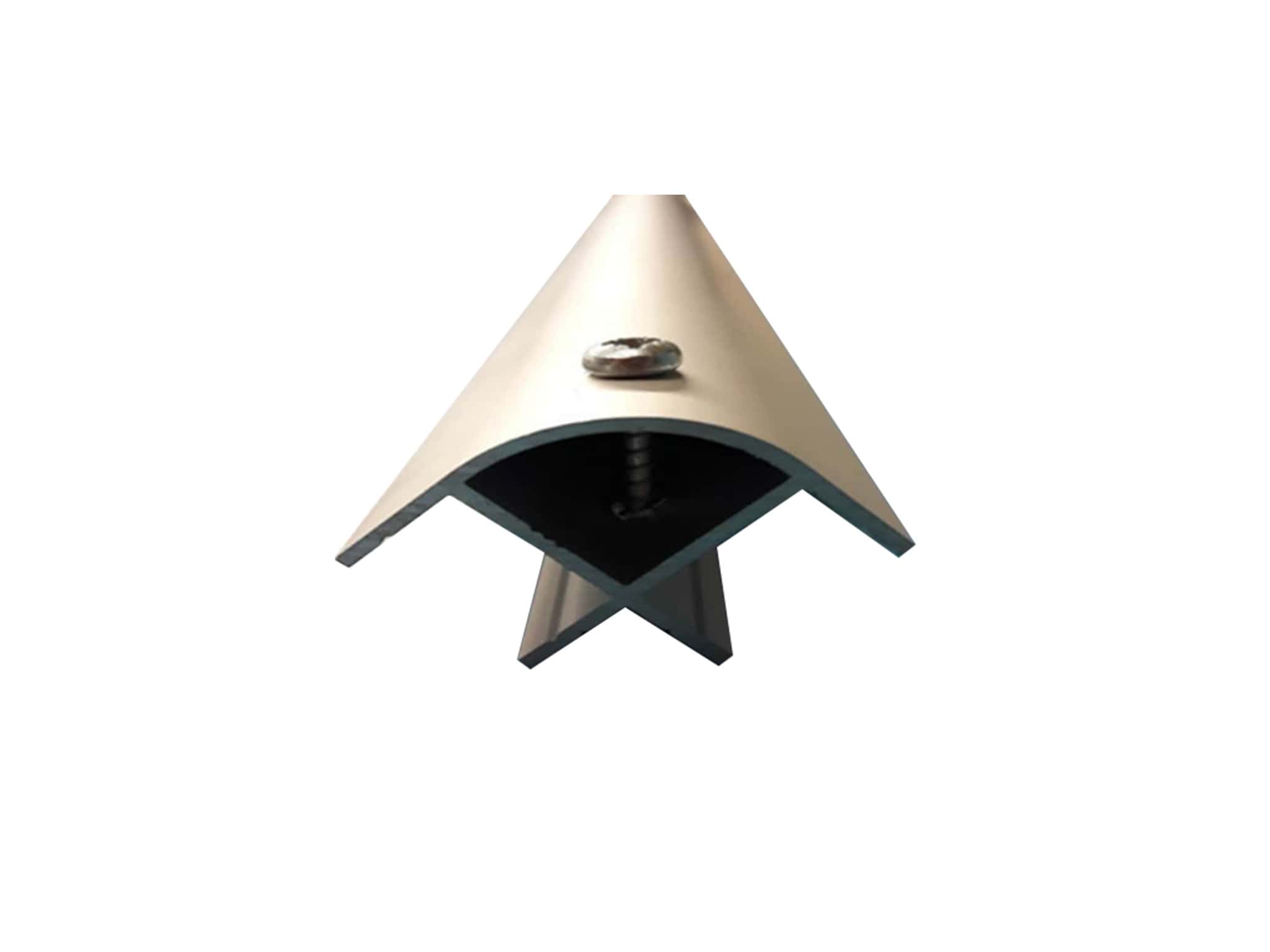 Aluminium Corner Profile Silver - Small 15mm Radius Corner
