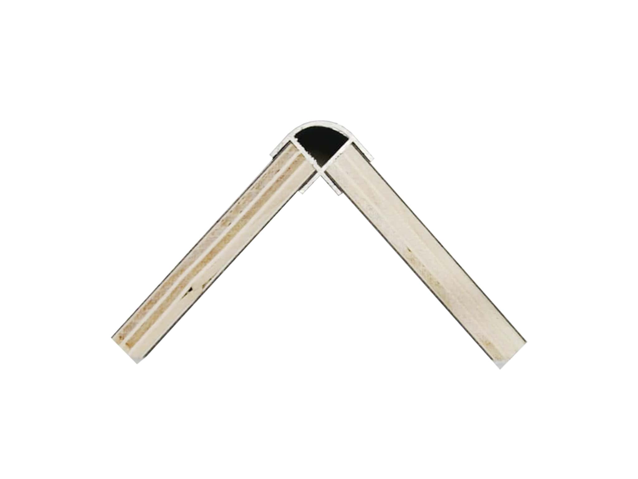 Aluminium Corner Profile Silver - Small 15mm Radius Corner