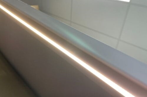 Campervan Furniture Aluminium Profile with LED Lighting